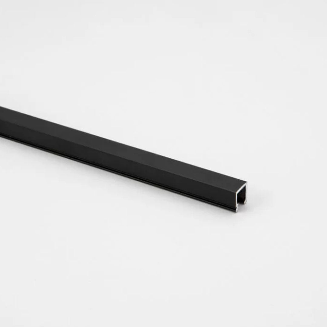 LISTEL RECTO COLOR NEGRO MATE 10X10X2500 AUR10-BM ALUMINIO - LECER